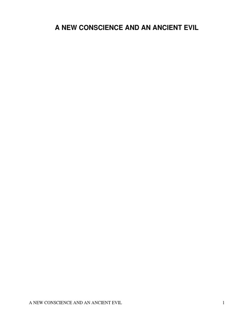 A New Conscience and An Ancient Evil by Addams, Jane, 1860-1935 | PDF ...