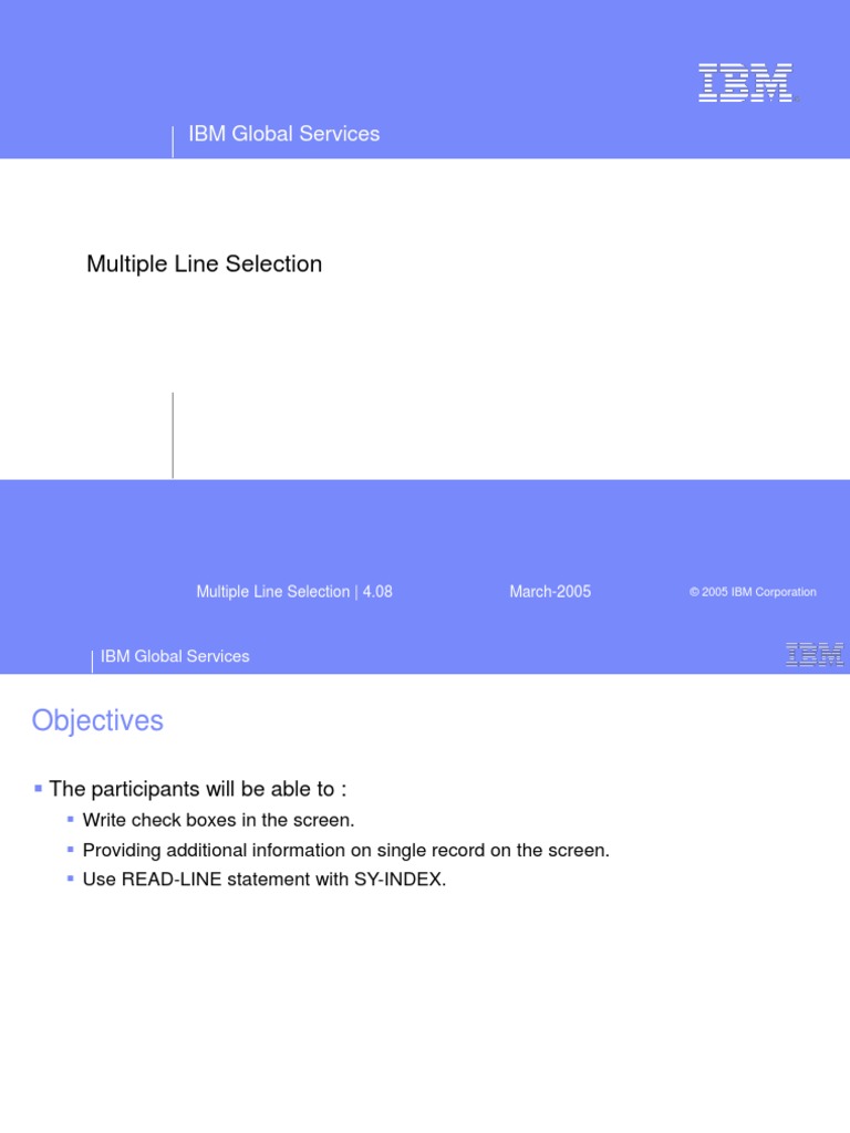 Chapter 08 - Multiple Line Selection | PDF | Software | Areas Of ...