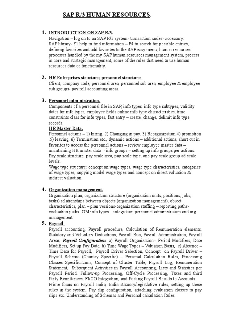 New HR Syllabus | PDF | Payroll | Information Technology Management