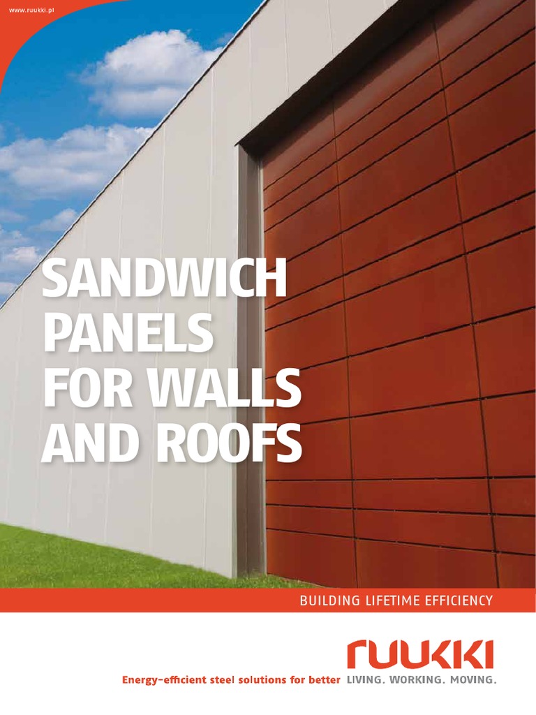 Ruukki Sandwich Panels For Walls and Roofs | PDF | Polyurethane ...