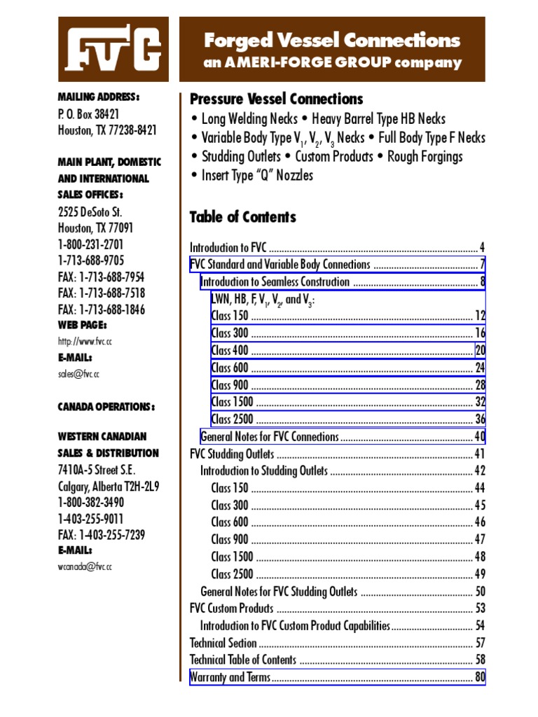 Catalog FVC | PDF