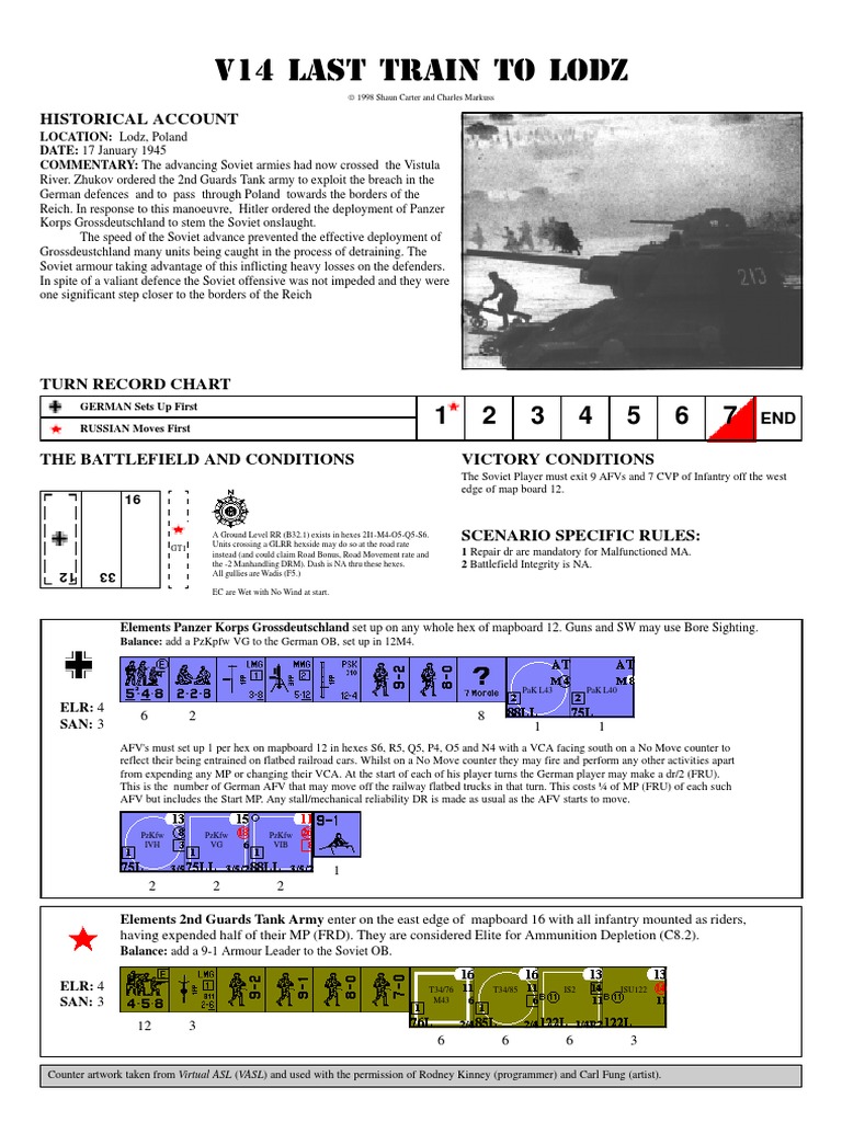 ASL - V14 Last Train To Lodz | PDF | Armoured Fighting Vehicles | Combat