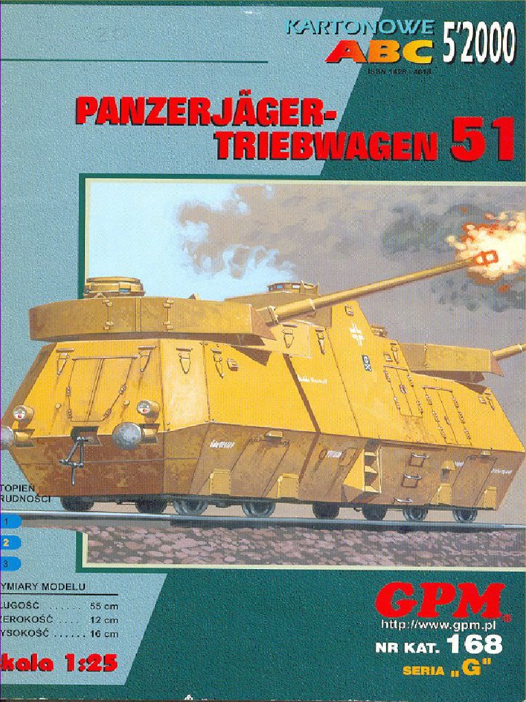 (Papermodels@Emule) (GPM 168) - Panzerjaeger Triebwagen 51 | PDF