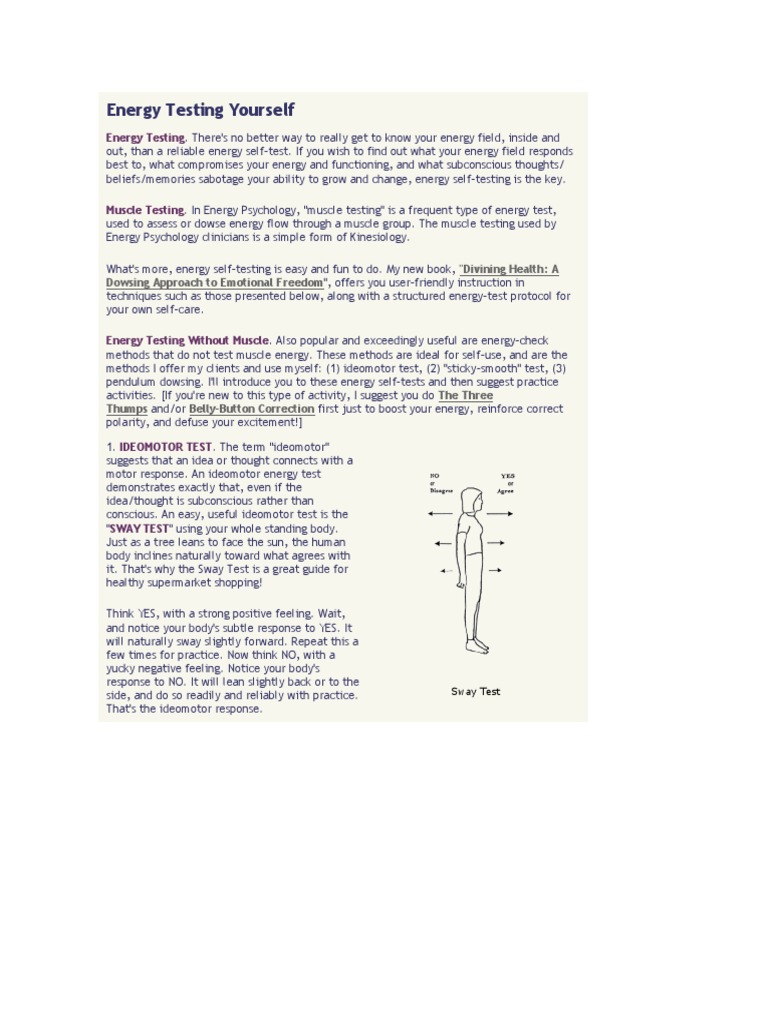 Energy Testing Yourself | PDF | Allergy | Allergen
