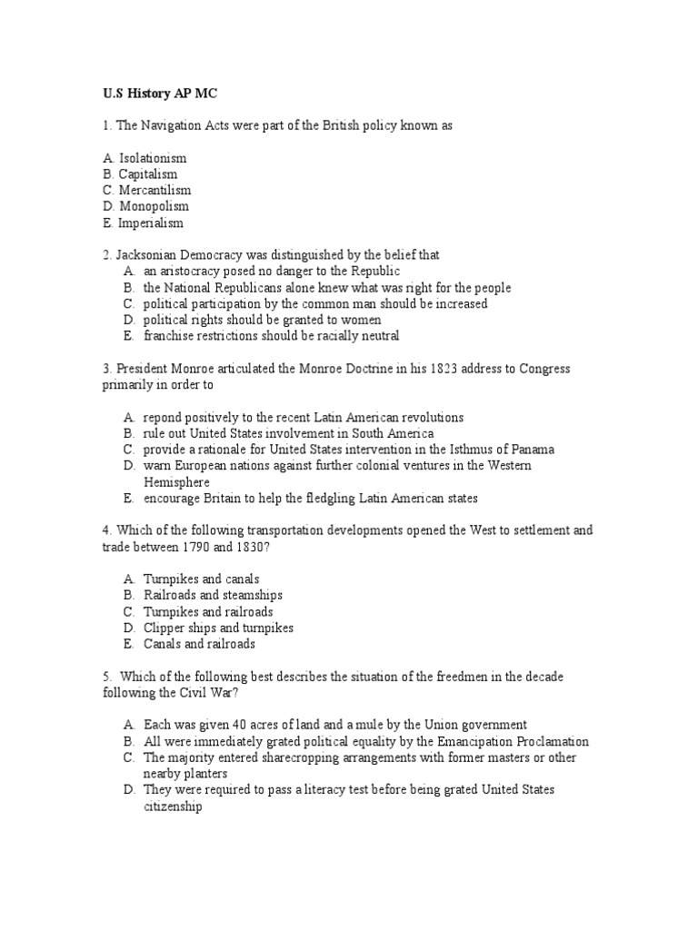 AP US History 2002 | PDF | International Relations | Global Politics