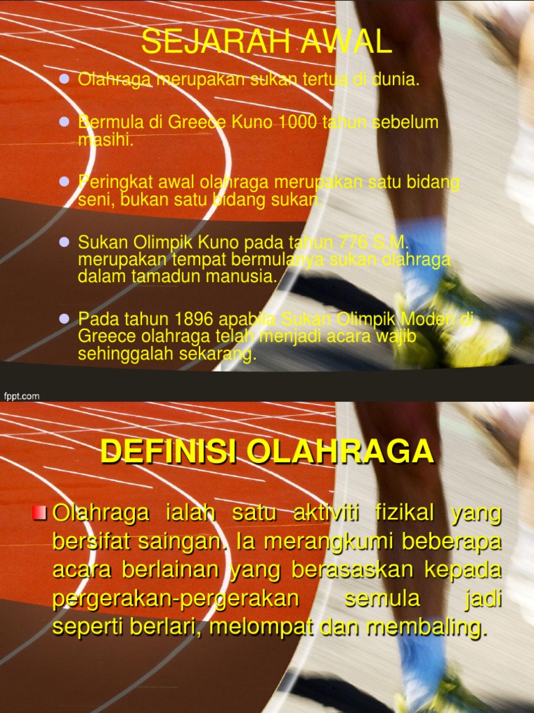 Persembahan Powerpoint - Olahraga | PDF