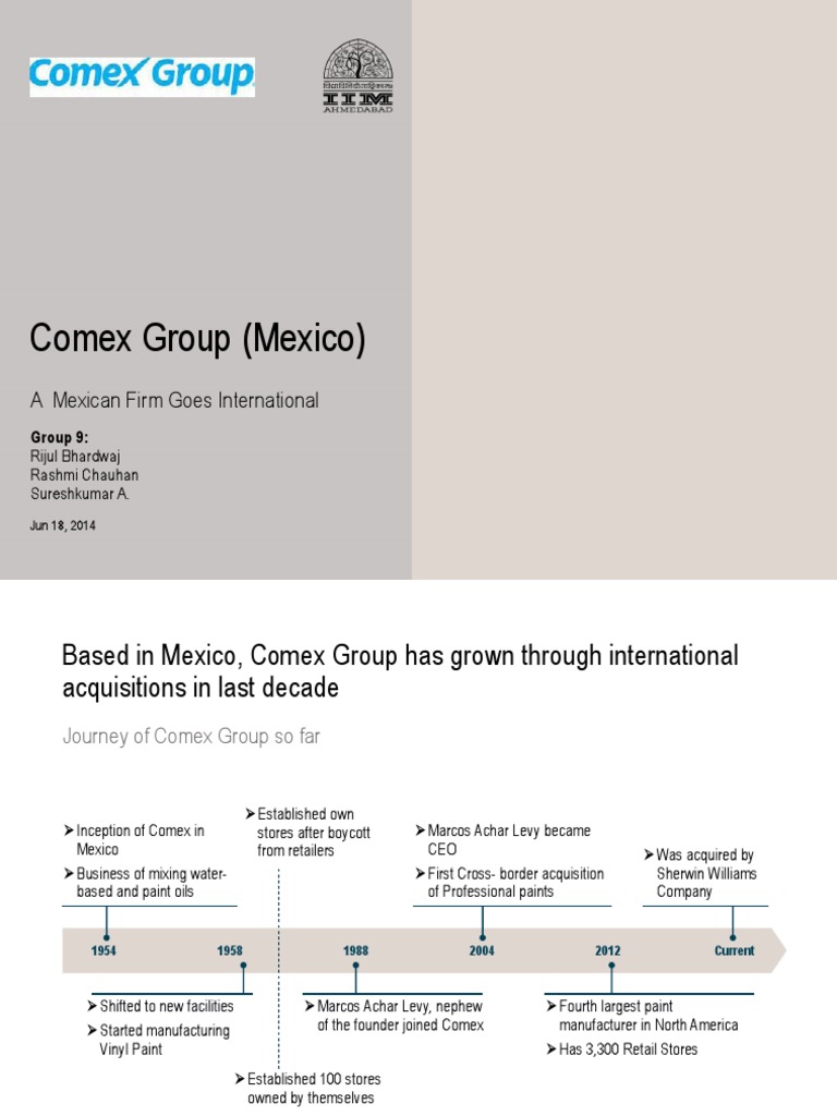 Comex Group Presentation | PDF | Mergers And Acquisitions | Due Diligence