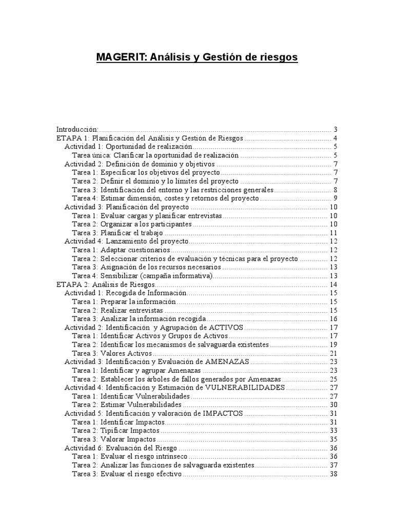 Magerit | PDF | Planificación estratégica | Planificación