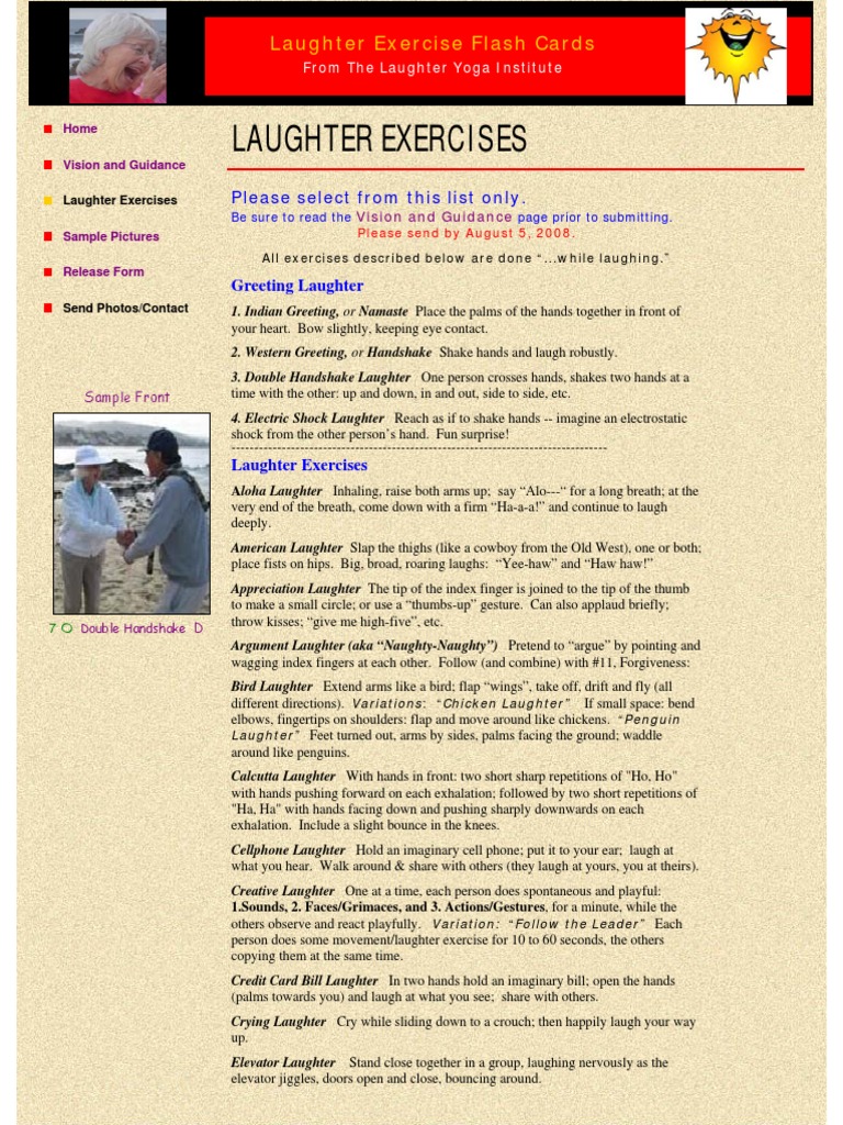 Laughter Exercises | PDF | Laughter | Nature