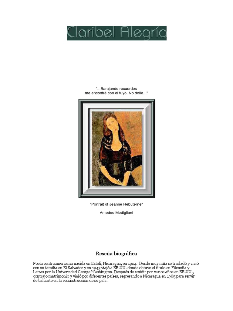 Claribel Alegría | PDF | Odiseo | Teseo
