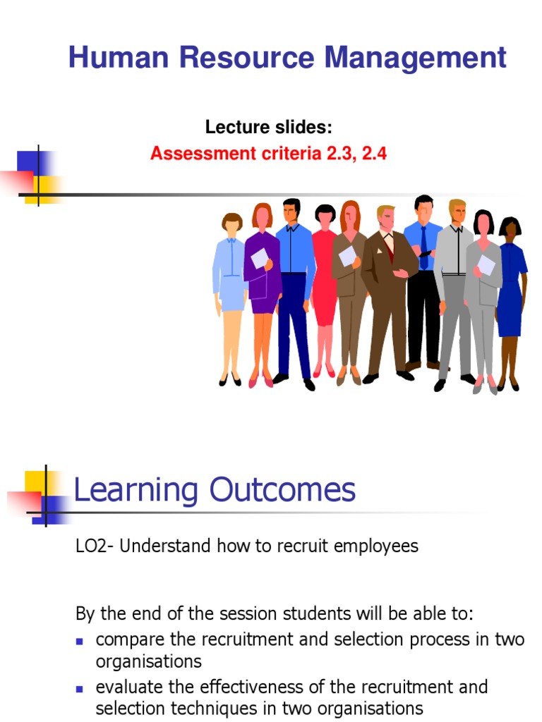 Lecture 5 - Recruitment and Selection Process | PDF | Recruitment ...