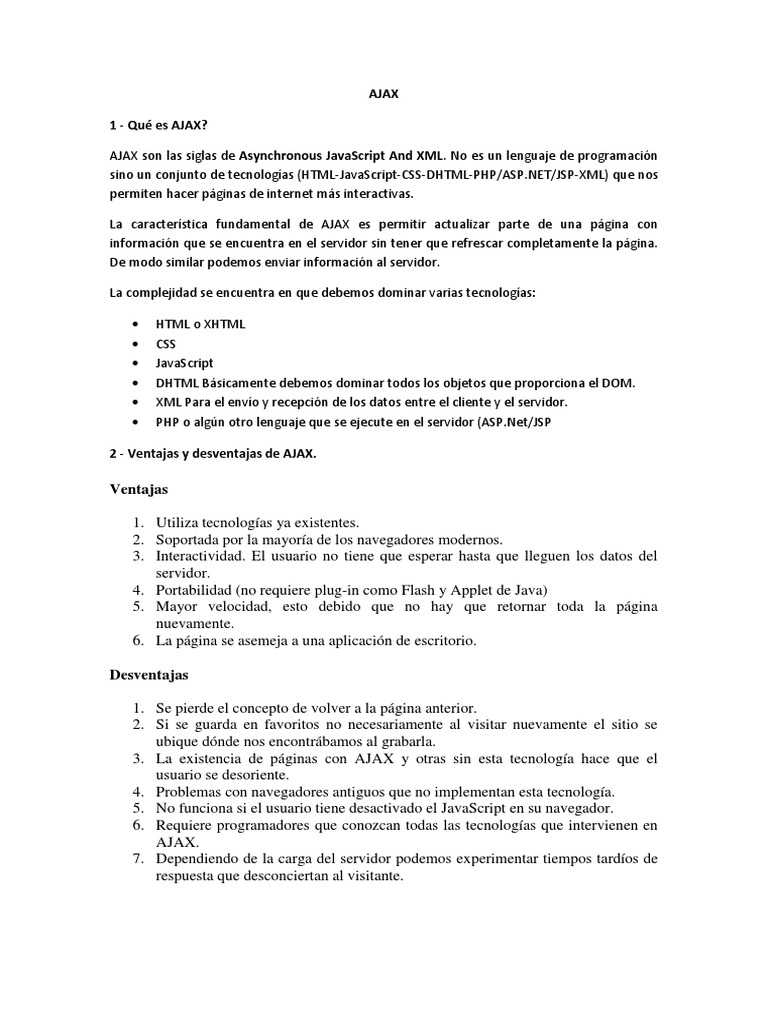 Ajax Pdf Ajax Programación Servidor Web 9992