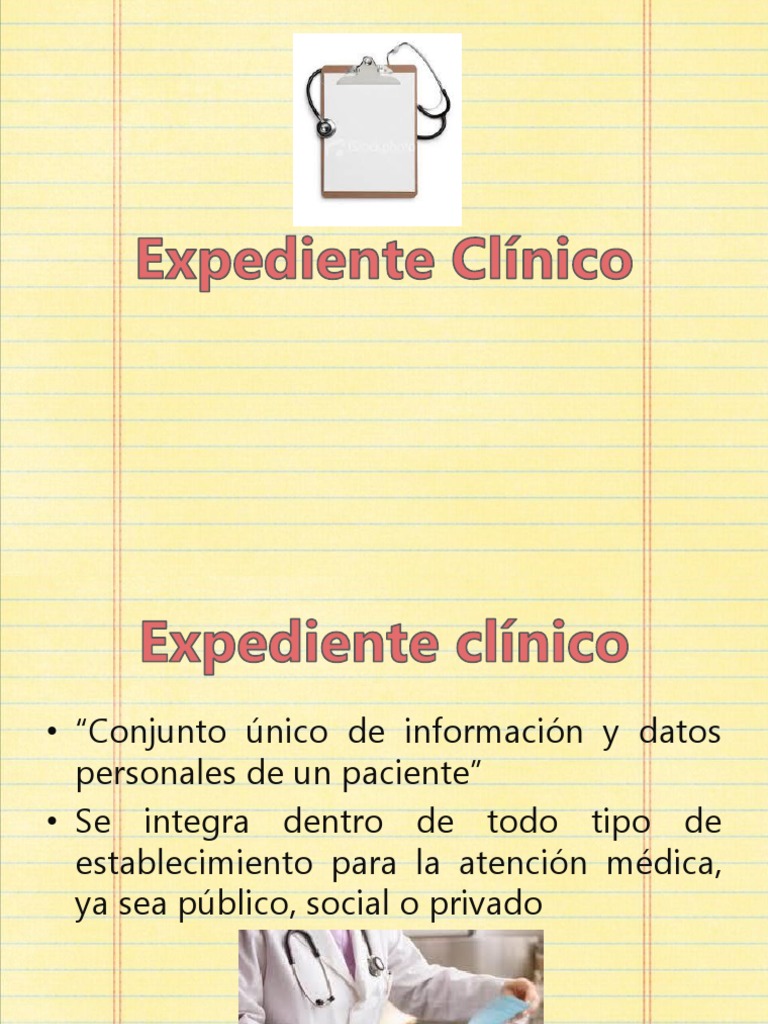 Expediente Clínico | PDF | Clínica | Cuidado de la salud