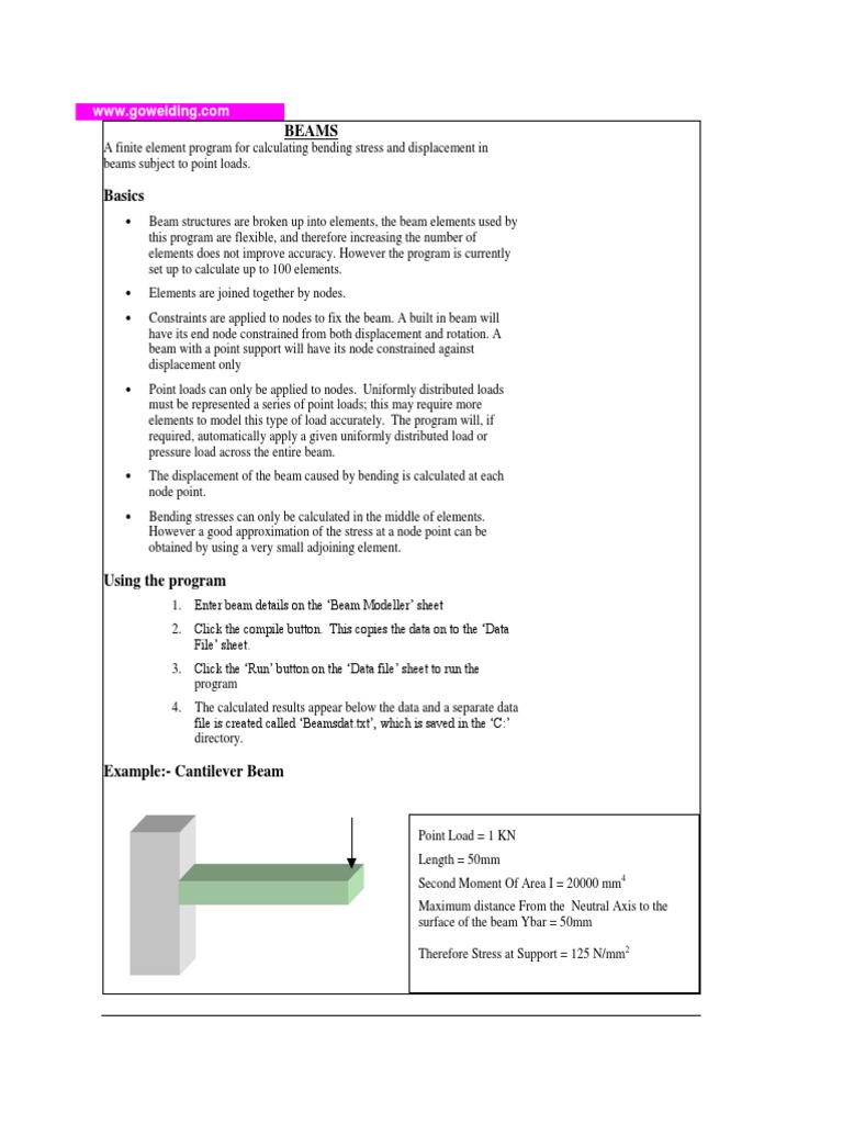 Beam Calculation | PDF