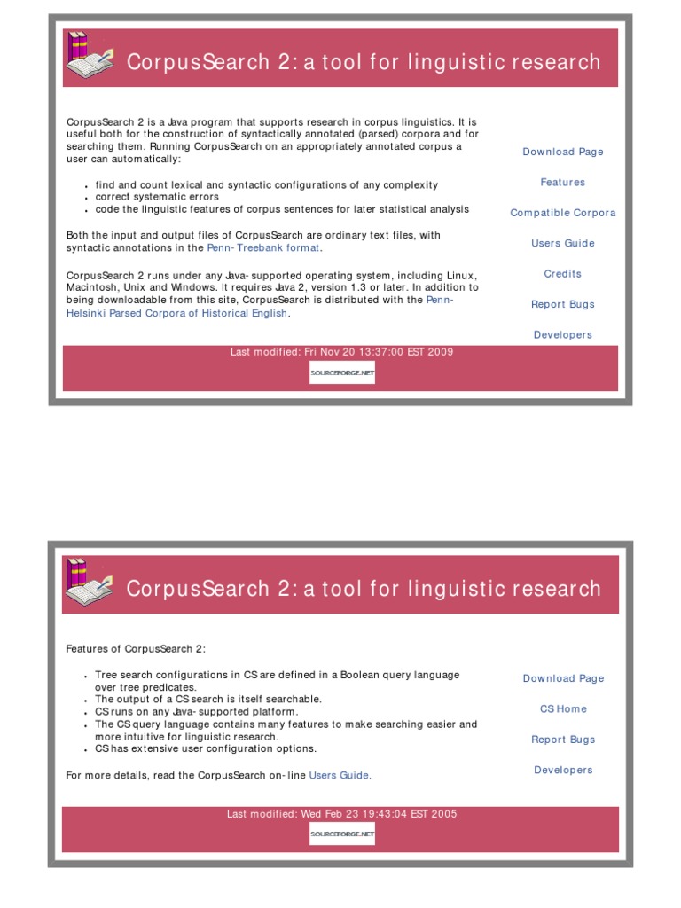 CorpusSearch Guide | PDF | Command Line Interface | Directory (Computing)