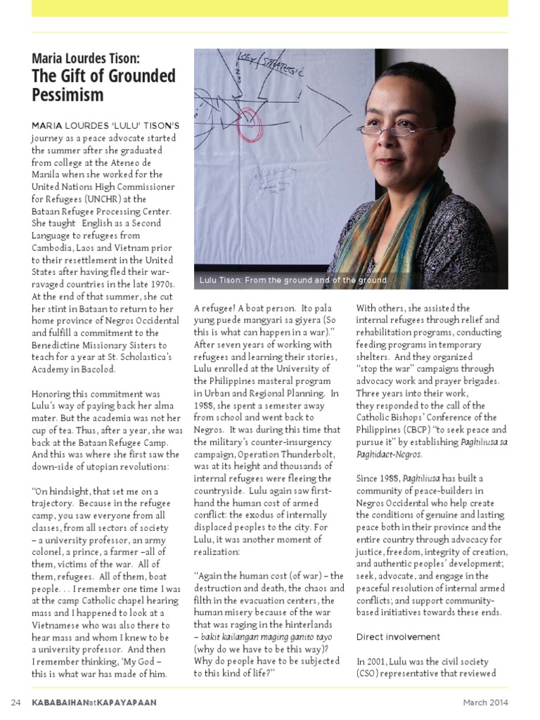 Grounded Pessimism in Peace Advocacy | PDF | Unrest | Religion And Belief