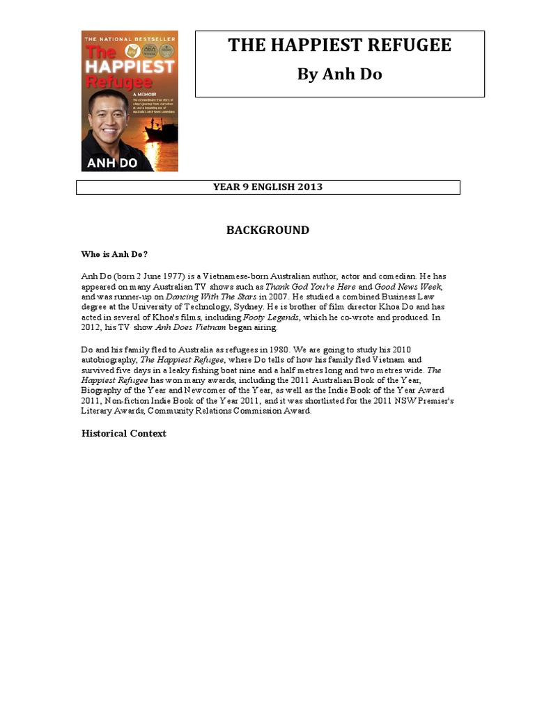 The Happiest Refugee: Anh Do's Journey from Vietnam to Australia | PDF ...
