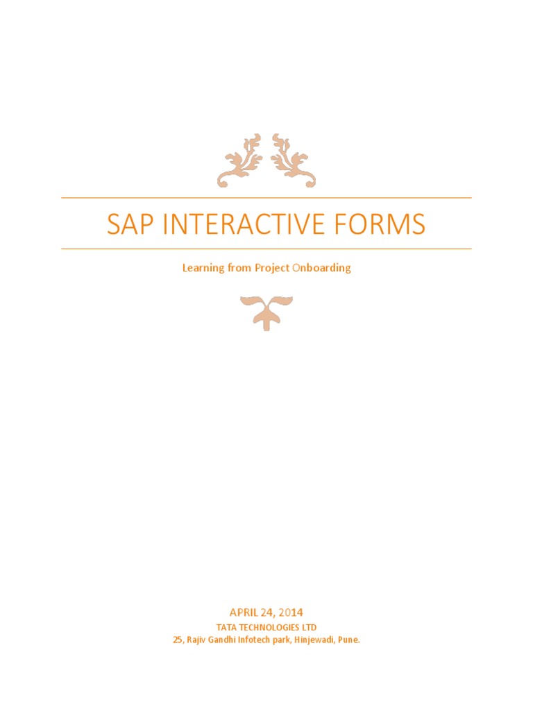 Step by Step Learning To Sap Adobe Forms | PDF | Information Technology ...