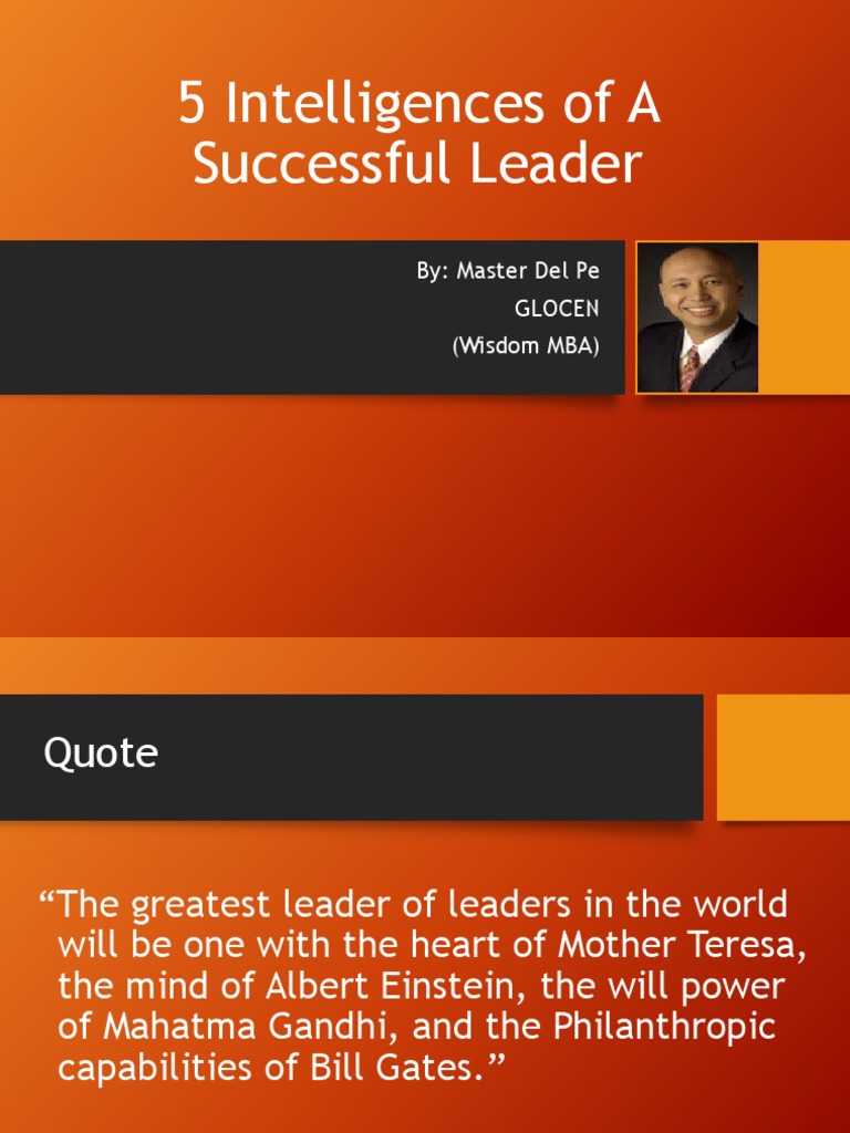 5 Intelligences of Successful Leaders | PDF | Wisdom | Intuition
