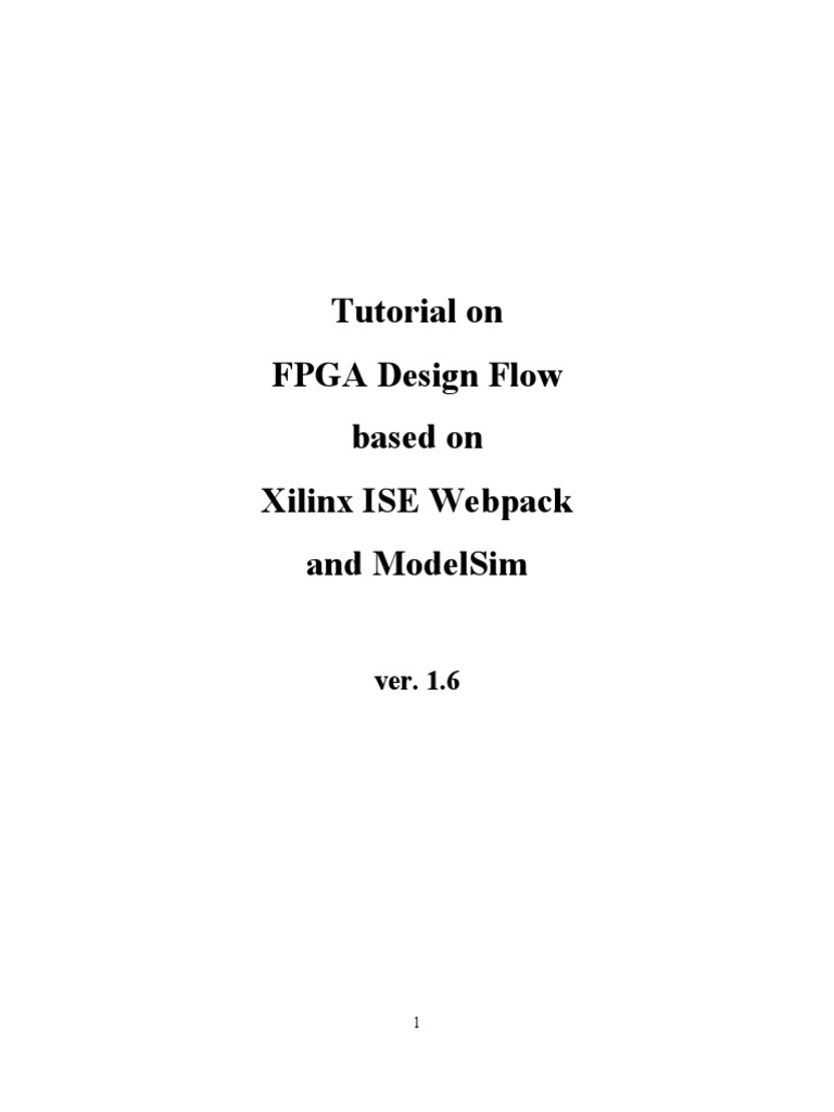 Fpga Design Flow Xilinx Pdf Field Programmable Gate Array Vhdl