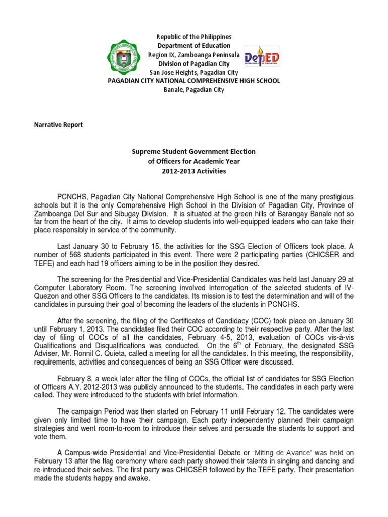 Nhils' SSG Narrative Report 2013 | Elections | Politics