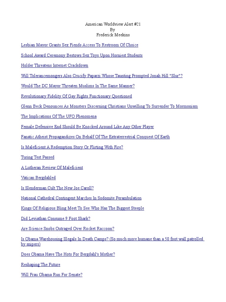 American Worldview #21 | PDF