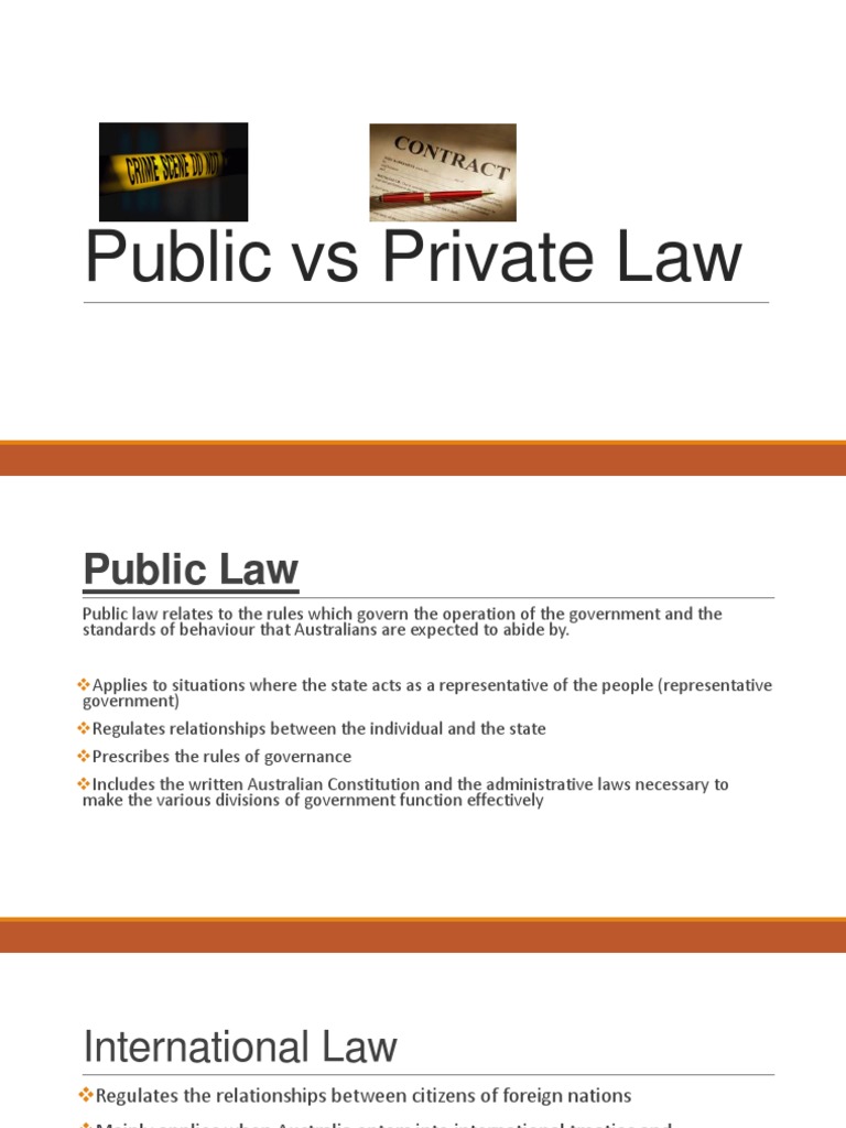 Public Vs Private Law | PDF | Tort | Legal Personality