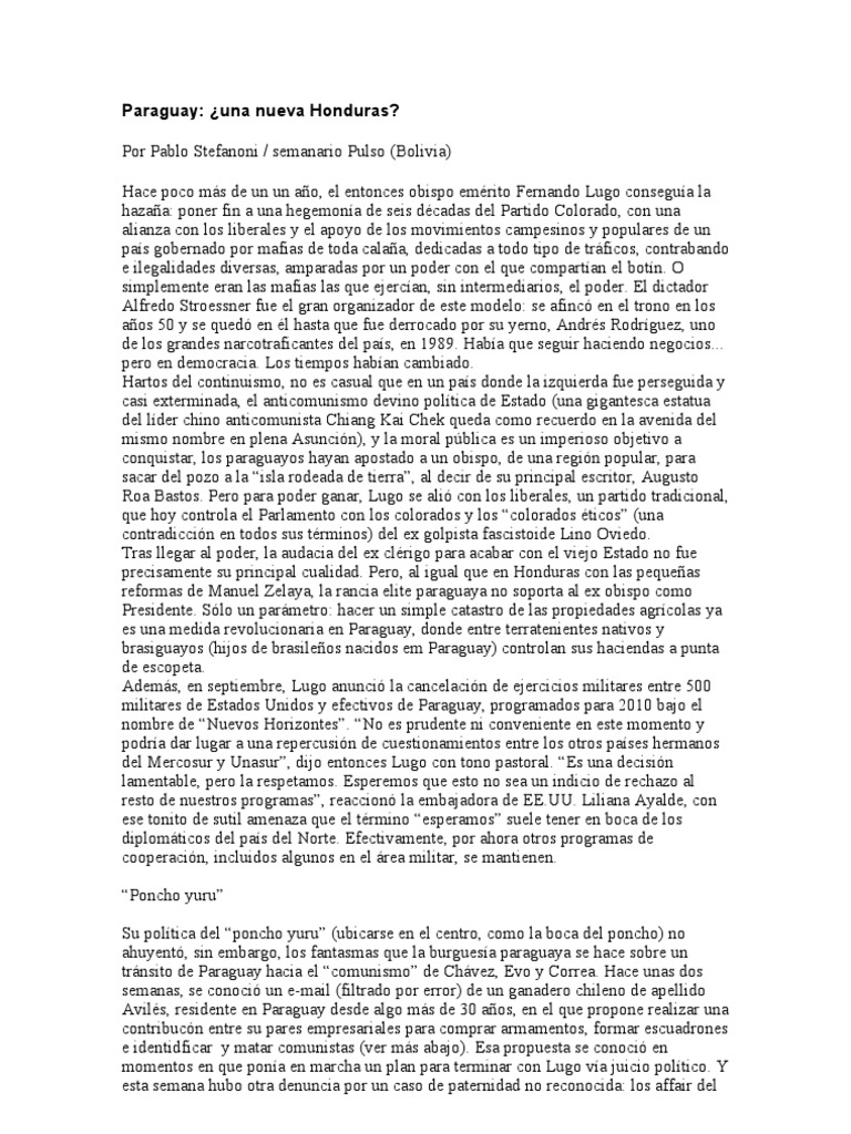 Paraguay | PDF | Política | Ciencias sociales