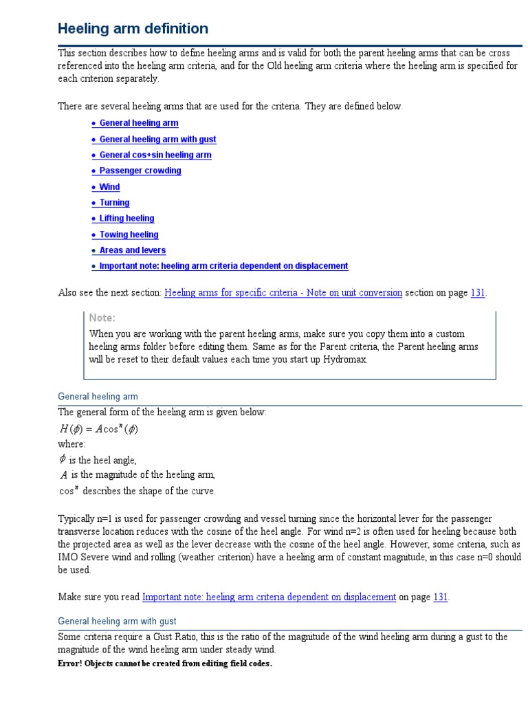 Heeling Arm Definition | Wound | Drag (Physics)