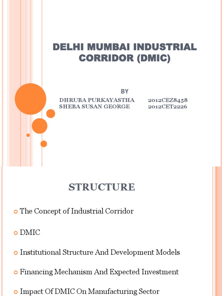 Delhi Mumbai Industrial Corridor (Dmic) | PDF | Economies | Economy ...
