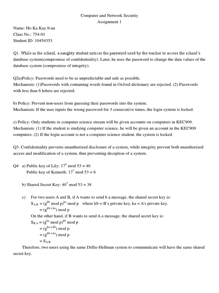 Analyzing Techniques for Maintaining Computer and Network Security ...