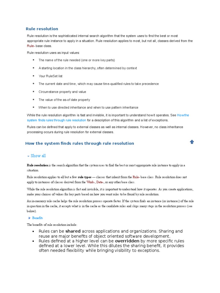 Pega Rule Resolution Pdf Class Computer Programming Inheritance Object Oriented 0450