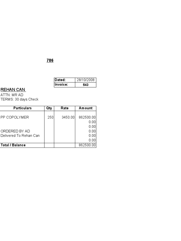 Qamar Invoice | PDF