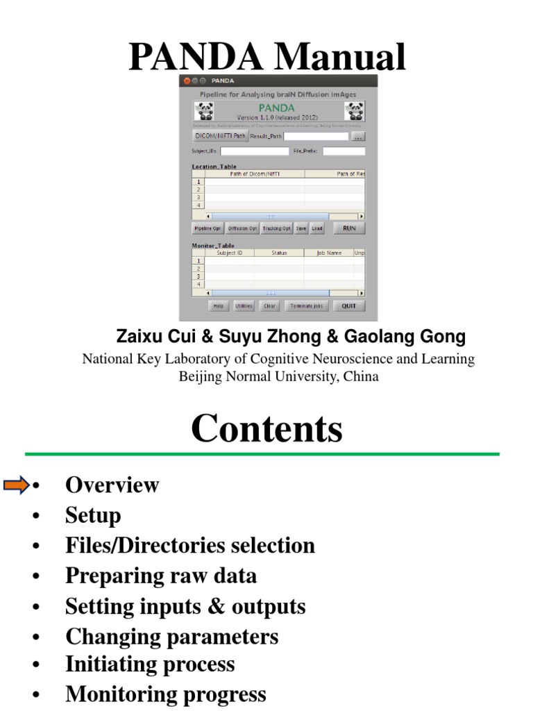 Panda Manual | PDF | Parameter (Computer Programming) | Computer File