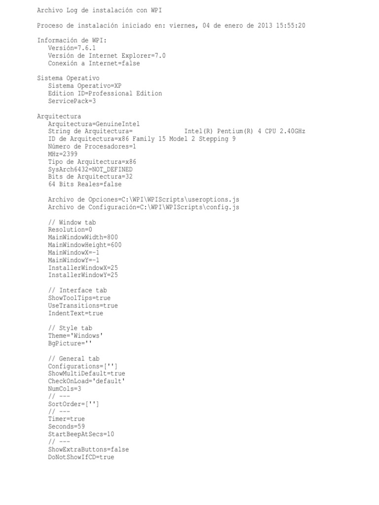 WPI Log | PDF | Computer Engineering | Computing Platforms