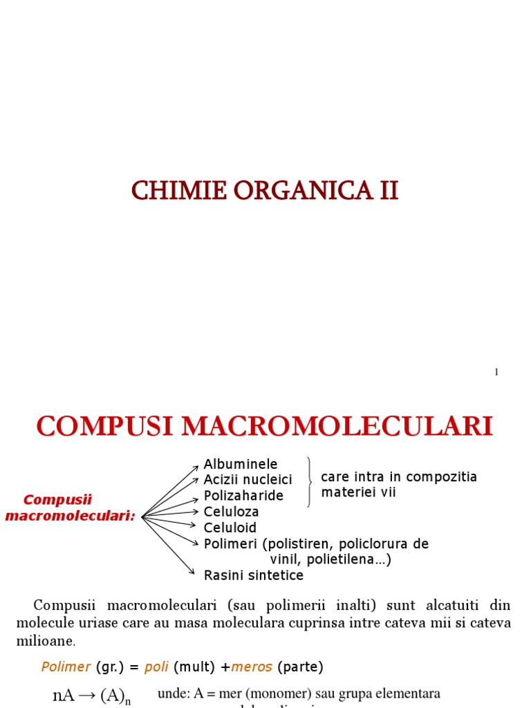 Compusi Macromoleculari (Repaired) | PDF