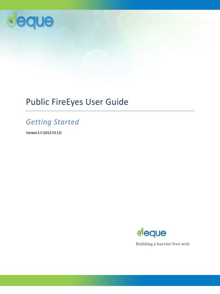 Public Fireeyes User Guide: Getting Started | PDF | Firefox | Login