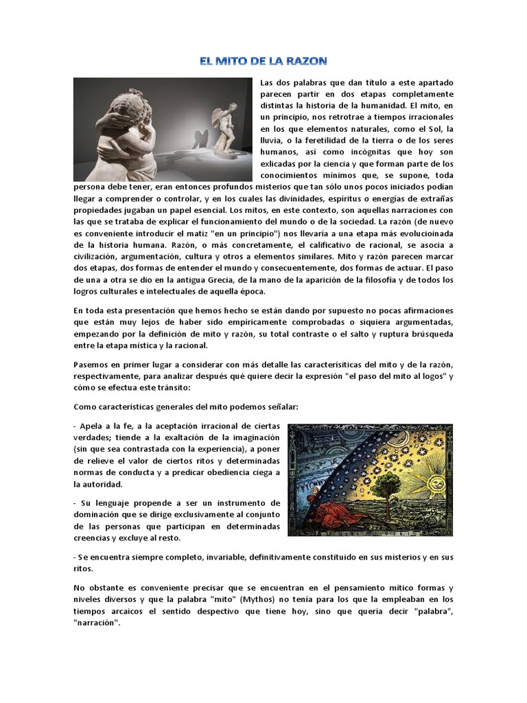 El Mito de La Razon | PDF | Razón | Verdad