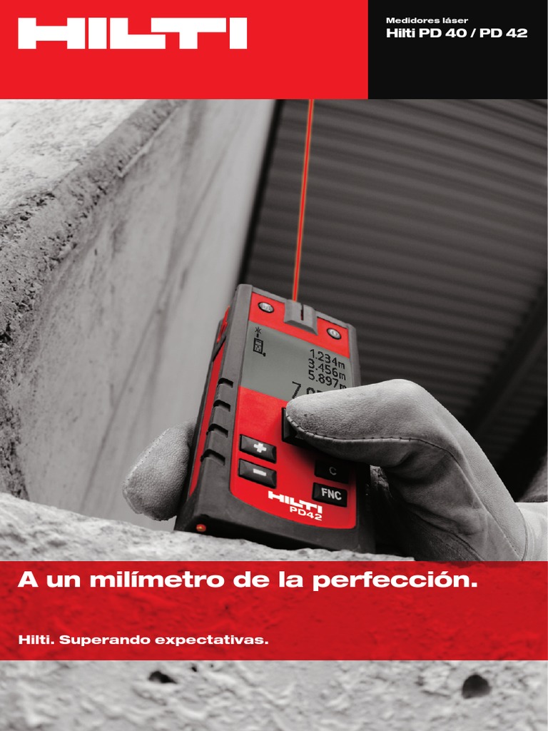 Medidores láser Hilti PD 40 y PD 42 | PDF | Medición | Calibración