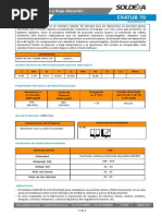 Ficha Tecnica Exatub 71 (Aws E71t-1c Asme E71t-1m) | PDF