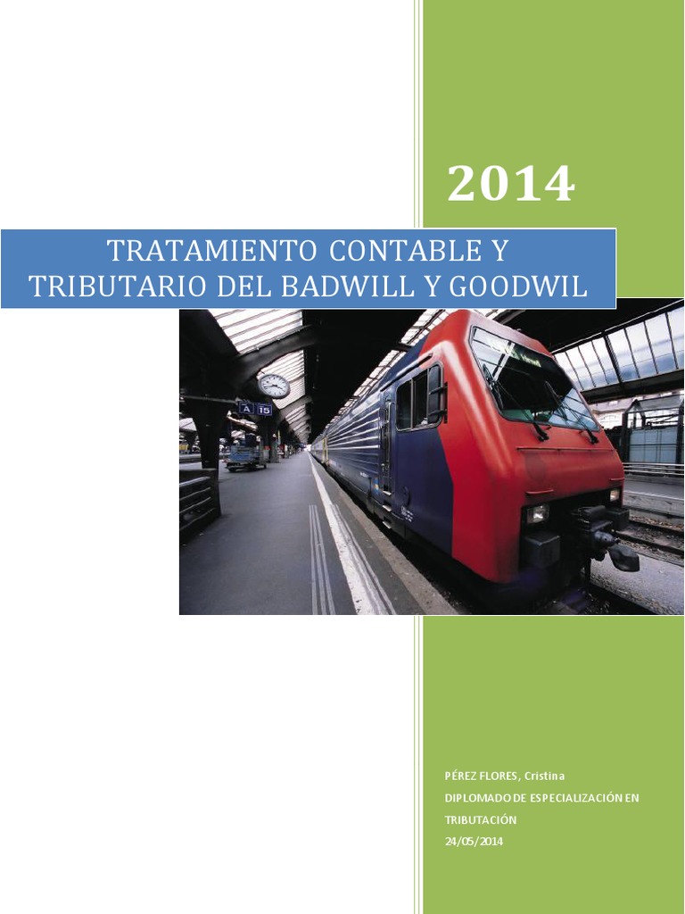 Tratamiento Contable Del Badwill y Goodwill | PDF | Beneficio (economía ...