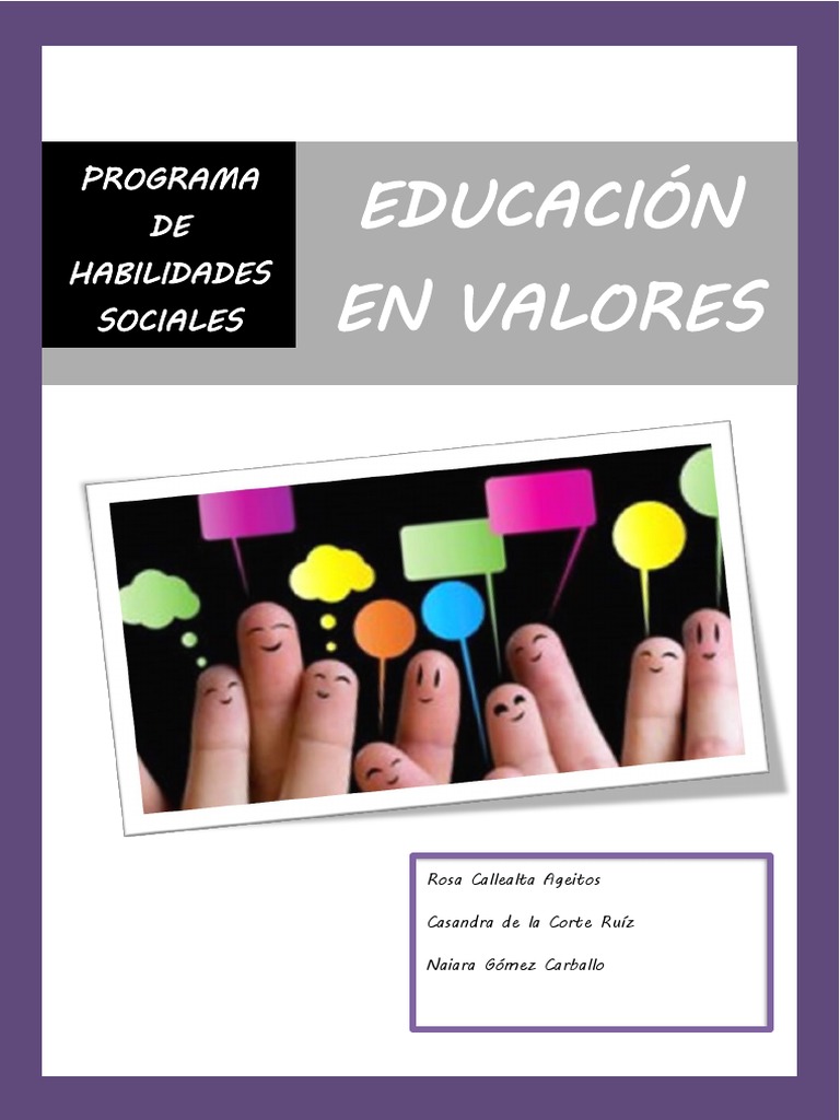 Programa de Habilidades Sociales | PDF | Habilidades sociales | Creatividad