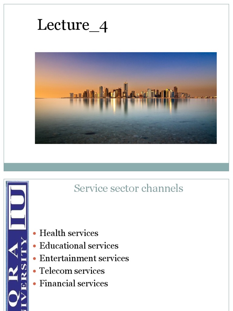 Service Sector Channels | PDF