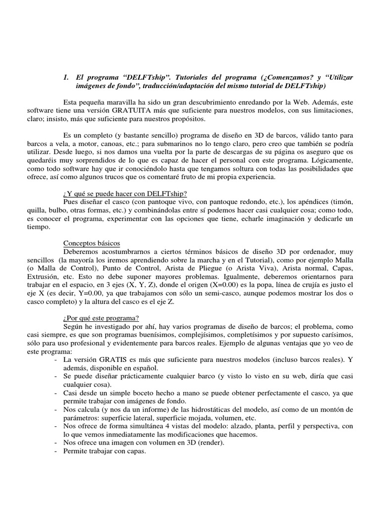 Tutorial de Diseño 3D con DELFTship | PDF | Ventana (informática ...