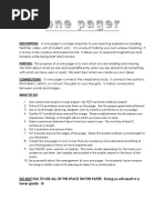 Fahrenheit 451 One-Pager Guidelines | PDF | Art