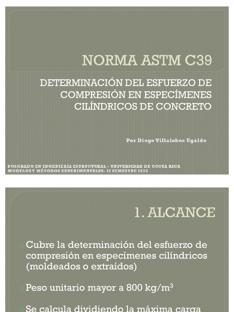 Norma Astm c39 | PDF
