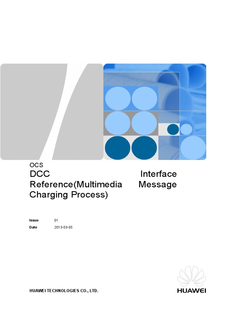 OCS DCC Interface Reference (Multimedia Message Charging Process ...