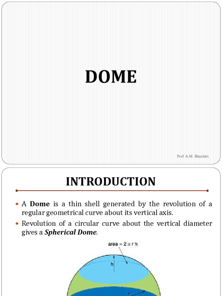 Domes | PDF | Dome | Trigonometric Functions