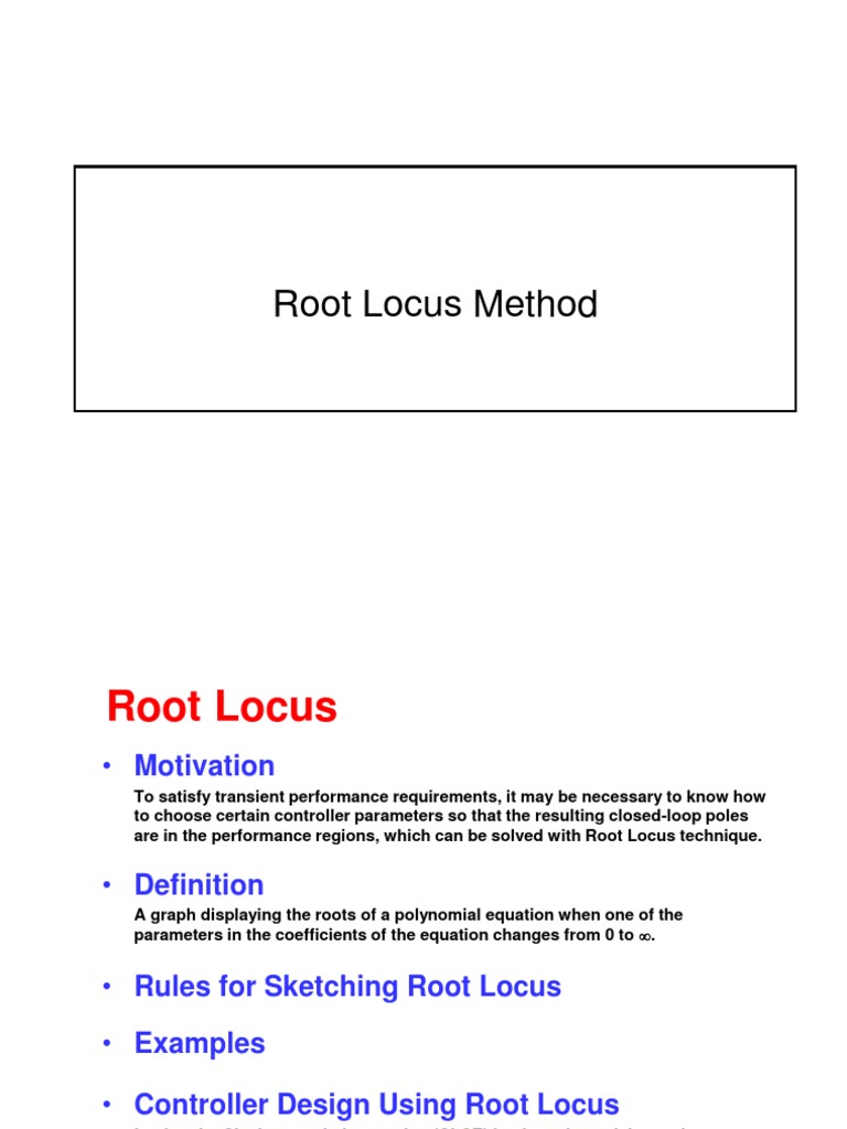Root Locus Method 2 | PDF | Control Theory | Applied Mathematics