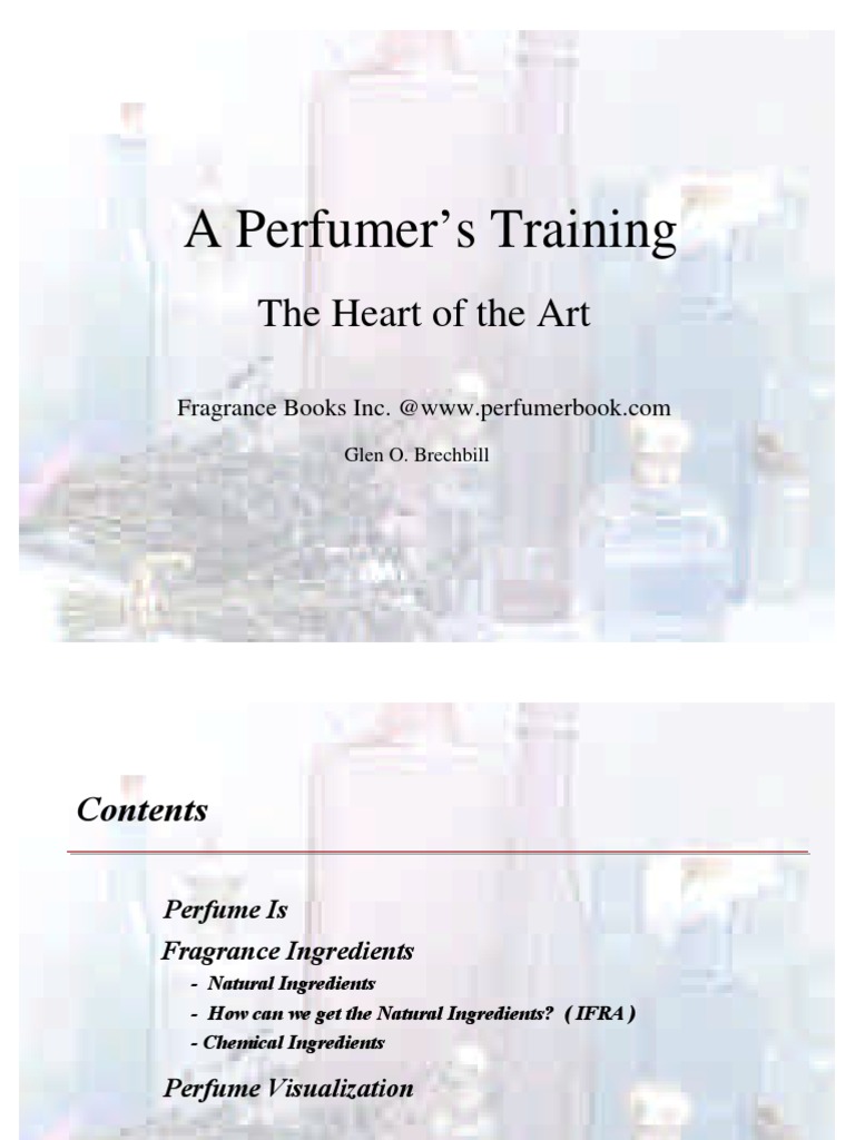 A Perfumer's Training Guide | PDF | Perfumery | Perfume